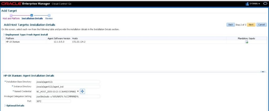 How to deploy agents oracle 12c cloud control DBACLASS