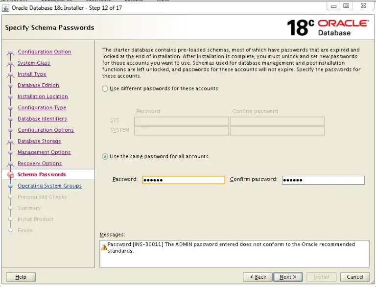 SETUP ORACLE 18C DATABASE - STEP BY STEP DBACLASS