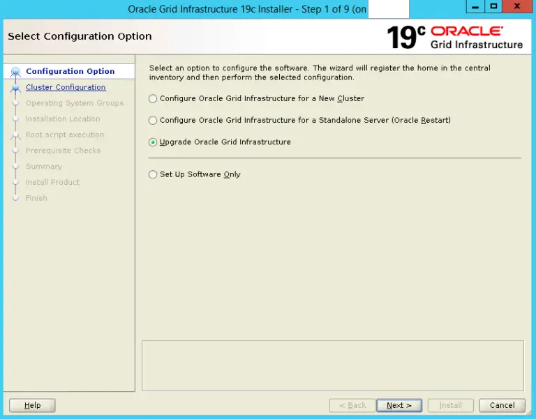 Upgrade grid infrastructure to 19C oracle from oracle 12c DBACLASS