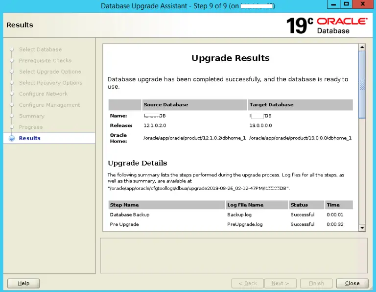 Upgrading Oracle Database To 19c Using Dbua Oracle 19c Dbaclass